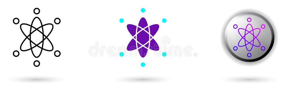 Icon Quantum Decoherence stock vector. Illustration of computing ...