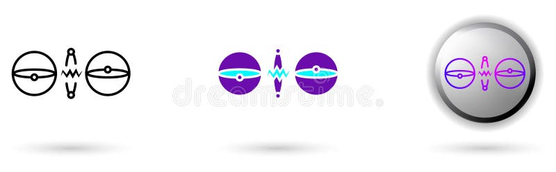 Icon Quantum Gate stock vector. Illustration of internet - 364629843