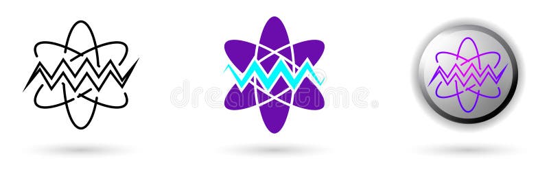 Icon Quantum Noise stock vector. Illustration of energy - 364630745