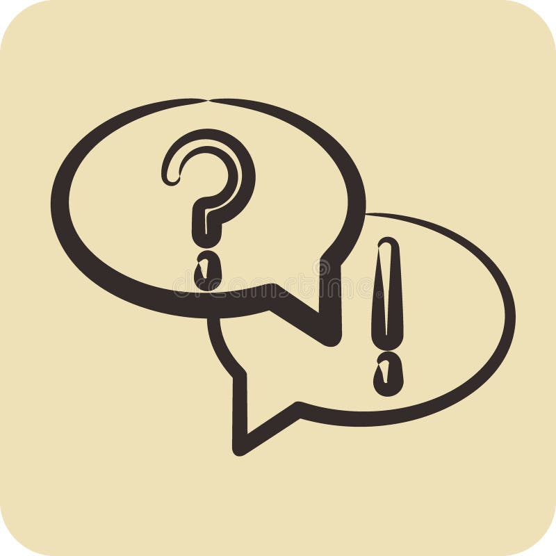 Icon Question and Answer. Related To Education Symbol. Glyph Style ...