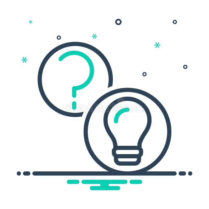Mix Icon for Questions and Answers, Question and Query Stock Vector ...