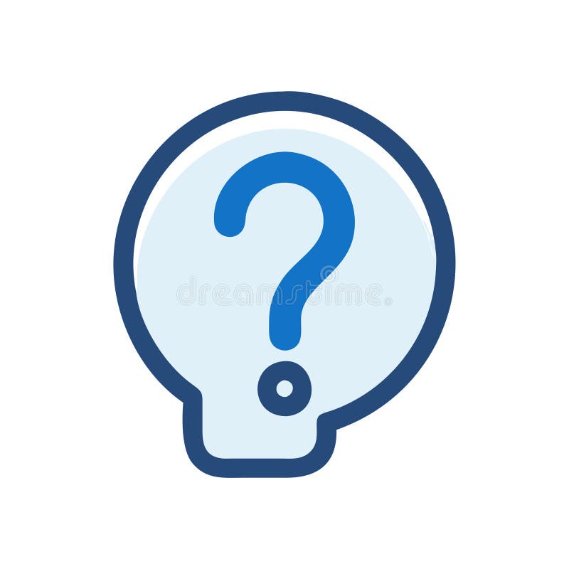 Icon for Questions and Curiosity Stock Vector - Illustration of student ...