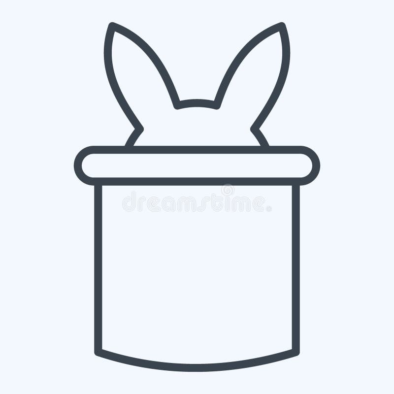 Icon Rabbit. Related To Magic Symbol. Line Style. Simple Design ...