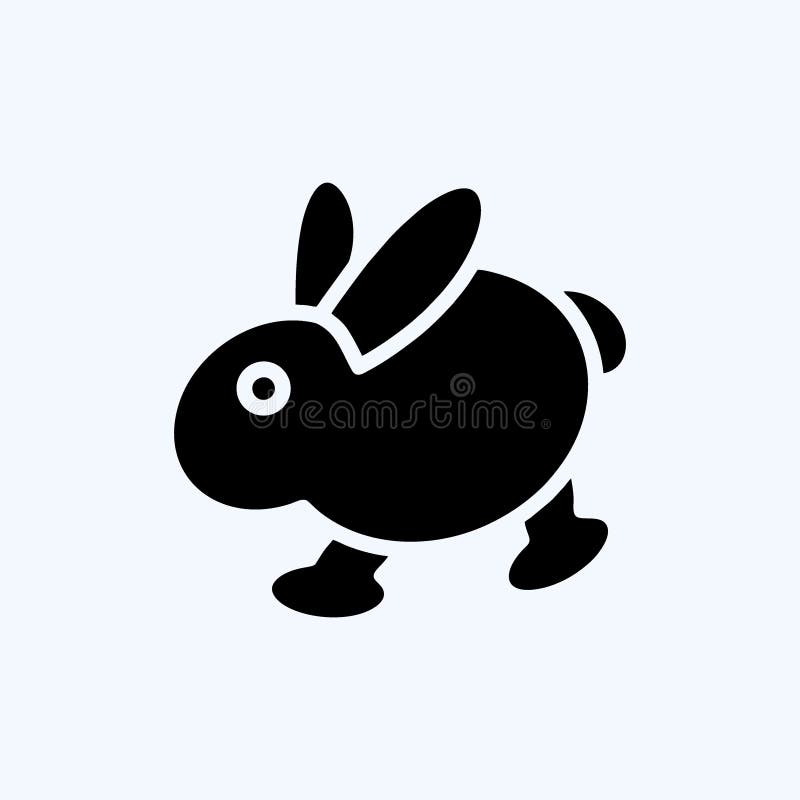 Icon Rabbit. Suitable for Meat. Glyph Style. Simple Design Editable ...