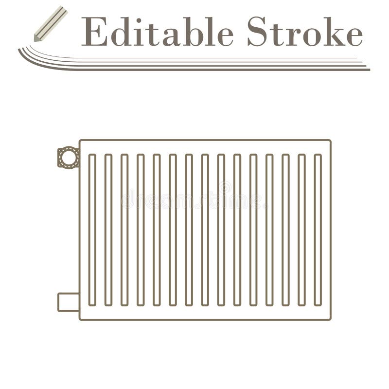 Icon of Radiator stock vector. Illustration of modern - 197693754
