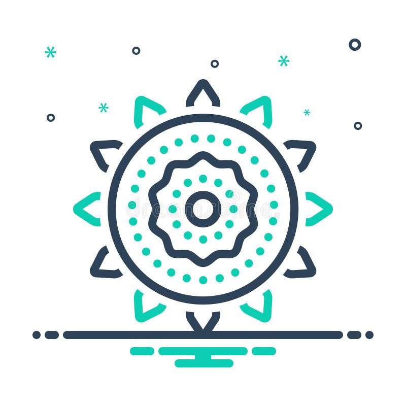 Mix Icon for Rangoli, Pattern and Diwali Stock Vector - Illustration of ...