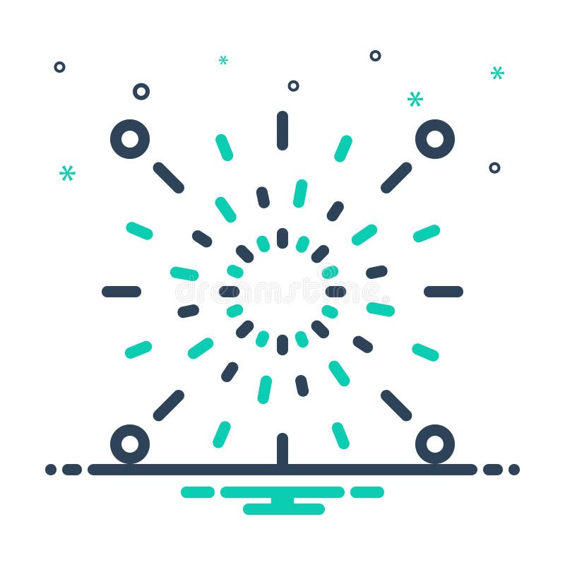 Mix Icon for Rays, Light and Radiation Stock Vector - Illustration of ...