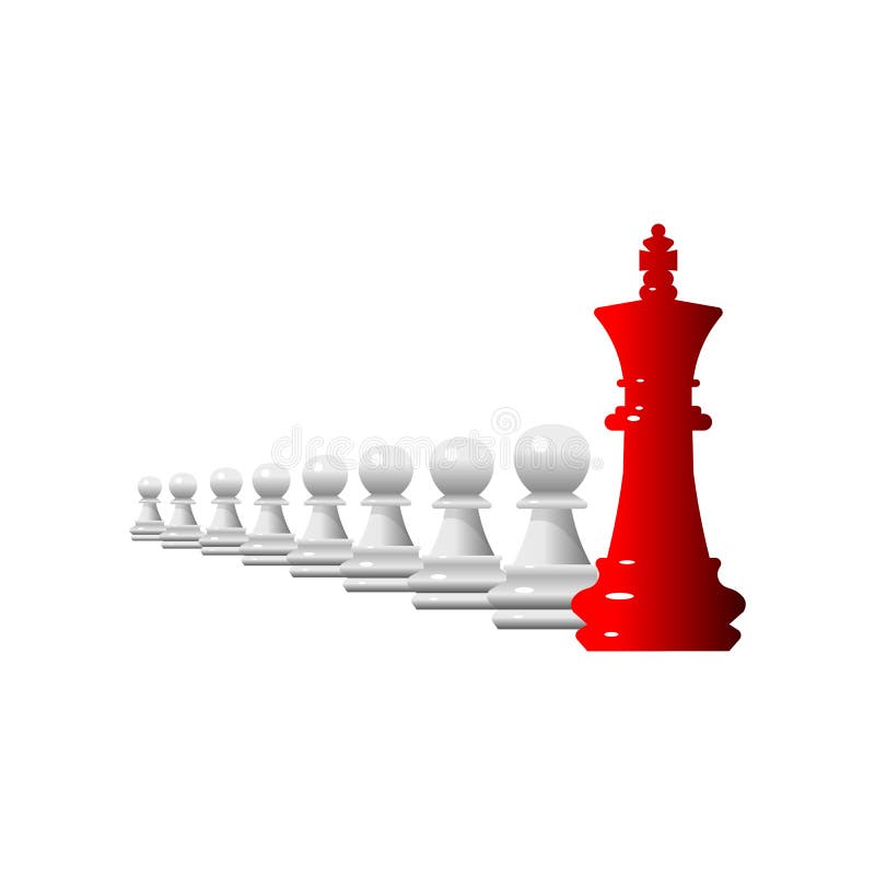 Icon of Realistic Chess Pieces. Vector Illustration Eps 10 Stock ...