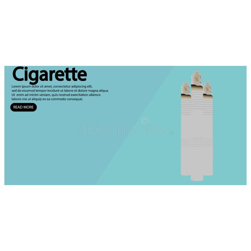 Icon Realistic Cigarettes Banner. Vector Illustration Eps 10 Stock ...