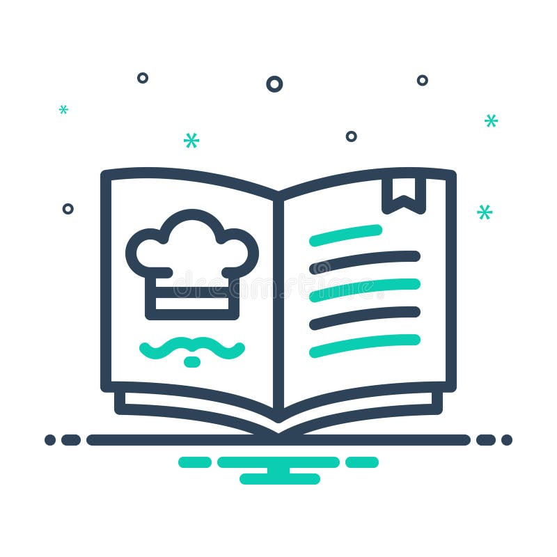 Mix Icon for Recipe, Prescript and Cook Stock Vector - Illustration of ...