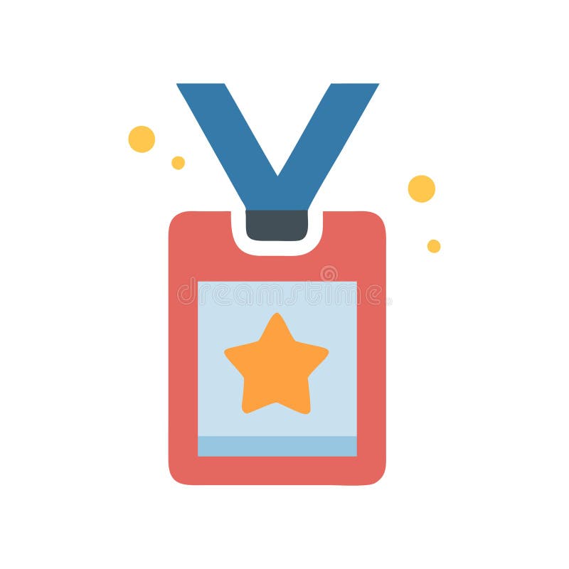 Icon for Recognition Badges Stock Vector - Illustration of study, class ...