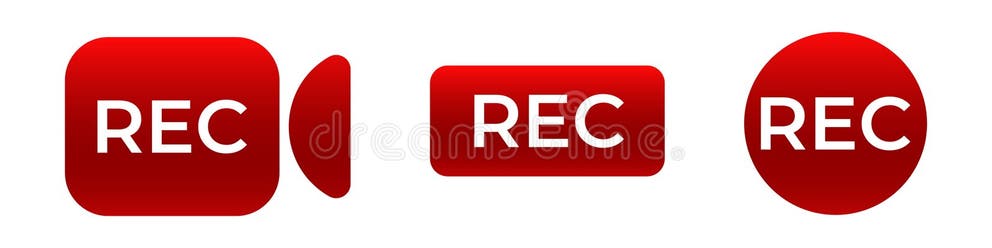 Icon for Record Live Rec. Recording Indicator. Stock Vector ...