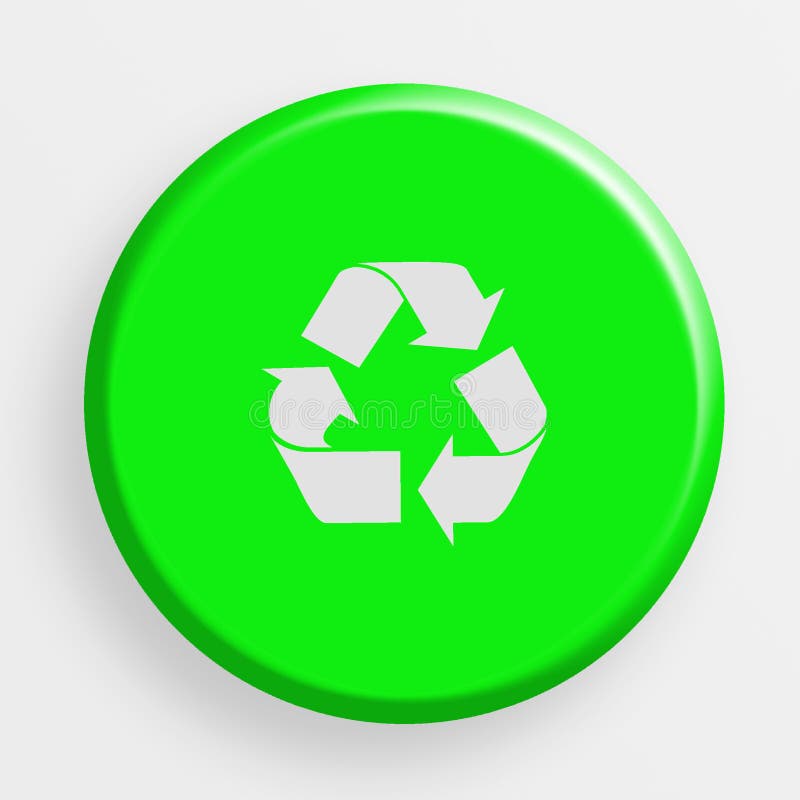 Icon for recycle bin stock vector. Illustration of clip - 25389213