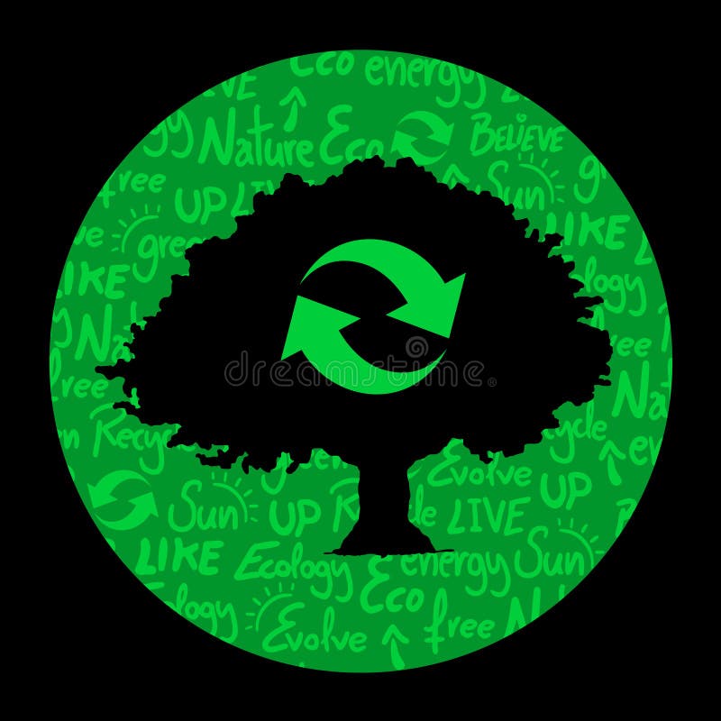 Icon recycle stock vector. Illustration of green, logo - 39981747