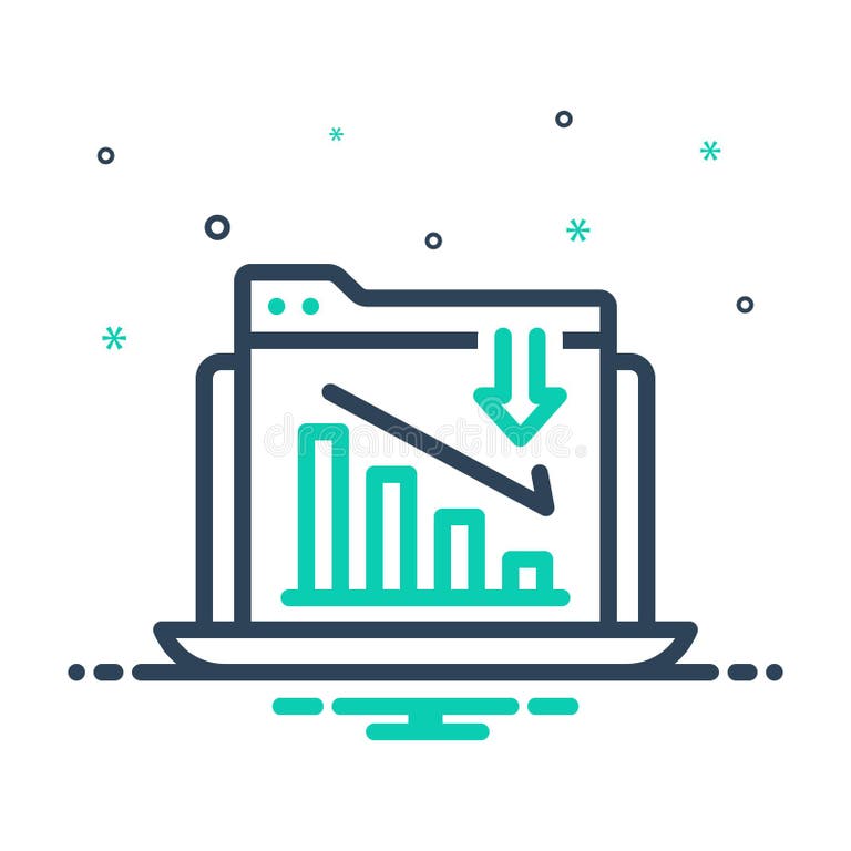 Mix Icon for Reduces, Curtail and Retract Stock Vector - Illustration ...