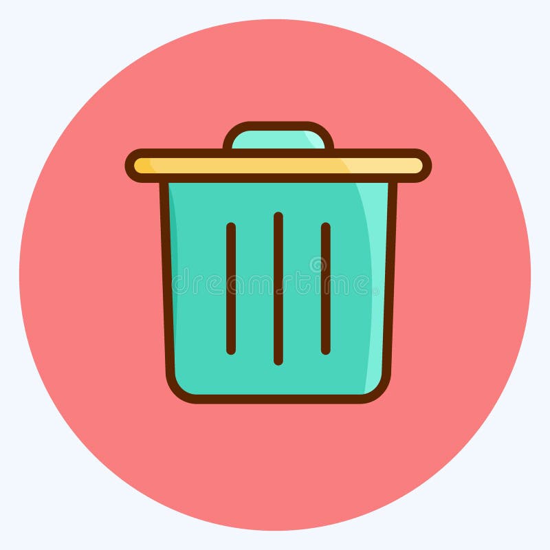 Icon Reduces Waste. Suitable for Education Symbol. Flat Style. Simple ...