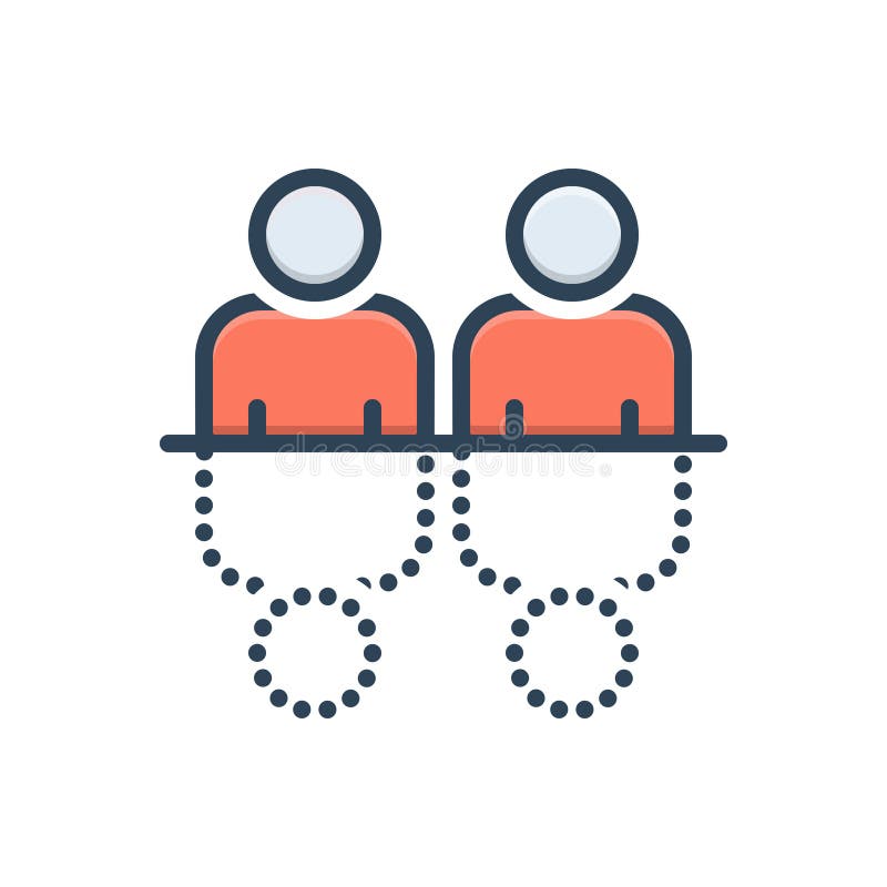 Color Illustration Icon for Reflect, Person and Opposite Stock ...