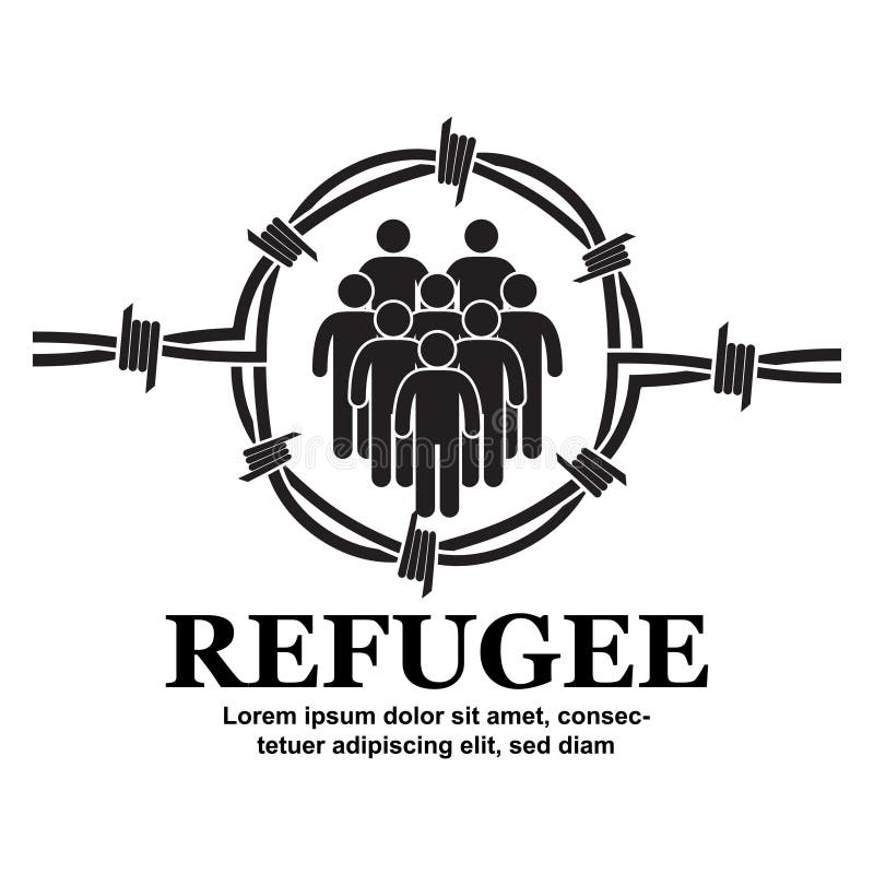 Refugee icon symbol stock vector. Illustration of military - 207410017