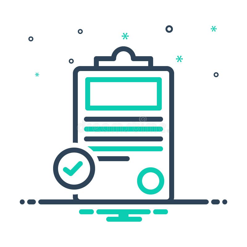 Mix Icon for Registry, Collection and Registration Stock Vector ...