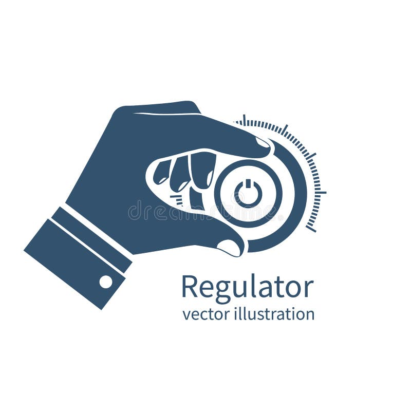 Icon regulator, controller stock vector. Illustration of line - 97658380