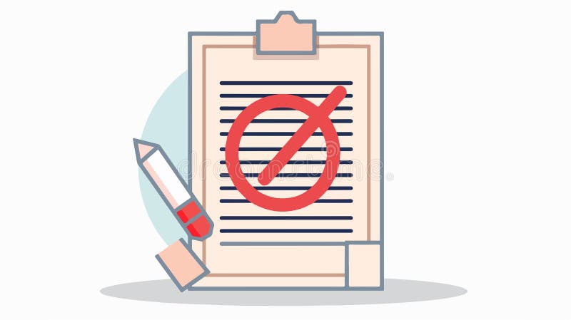 Professional Rejection Document Icon for Assessments and Evaluations ...