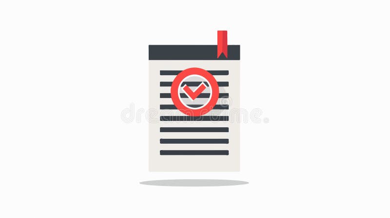 Professional Rejection Document Icon for Assessment Purposes Stock ...