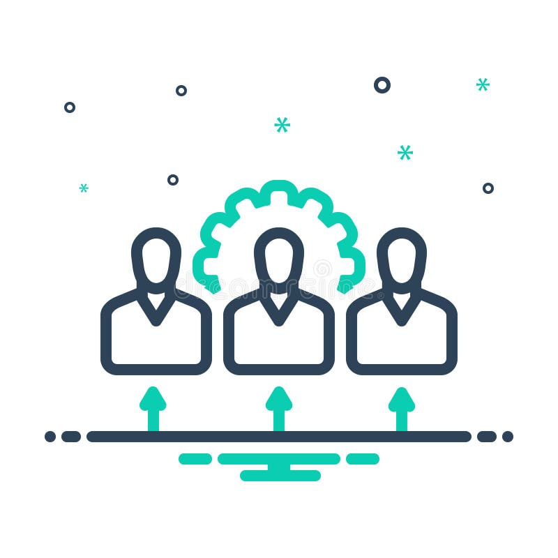 Mix Icon for Relate, Connect and Associate Stock Illustration ...