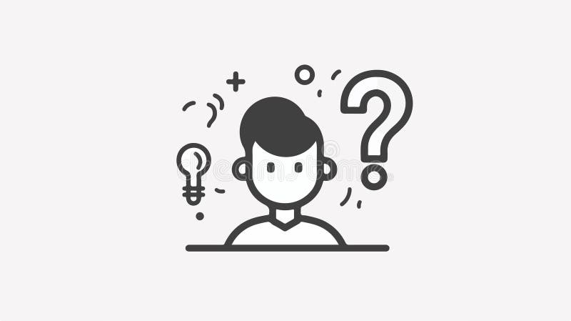 Professional Question Mark Icon for Assessment with Visual Impact Stock ...