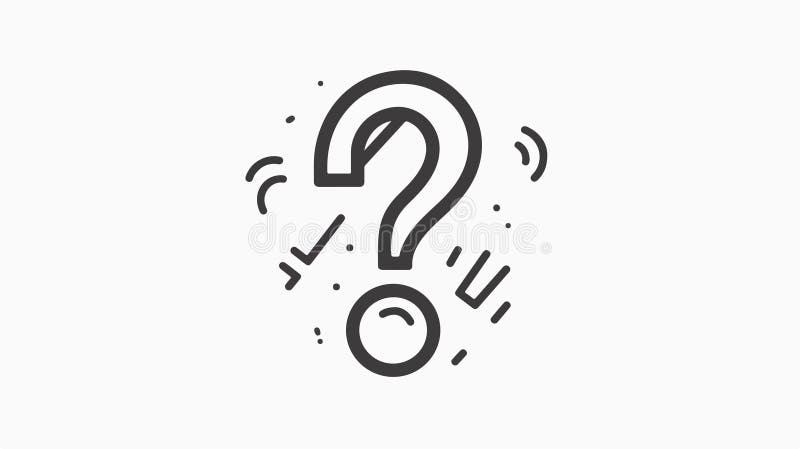 Question Mark Icon for Assessment Purposes Stock Vector - Illustration ...