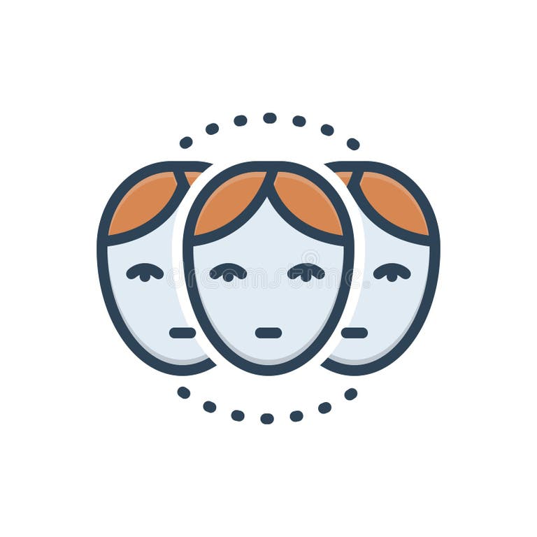 Color Illustration Icon for Relative, Family and Relation Stock ...