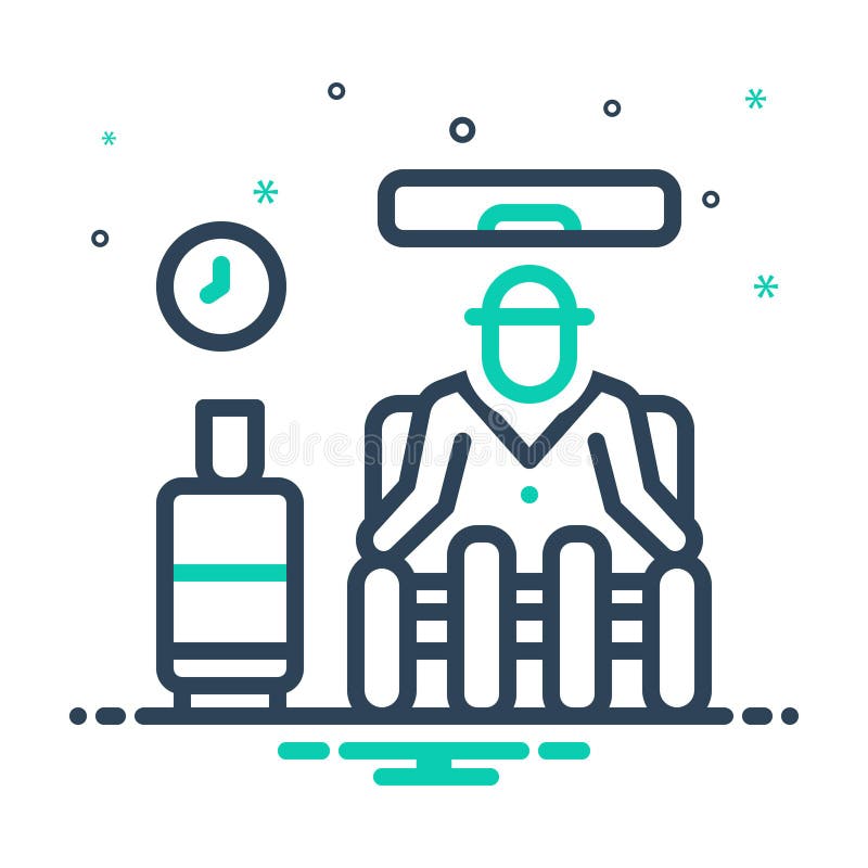 Mix Icon for Relax, Waiting Area and Rest Stock Vector - Illustration ...
