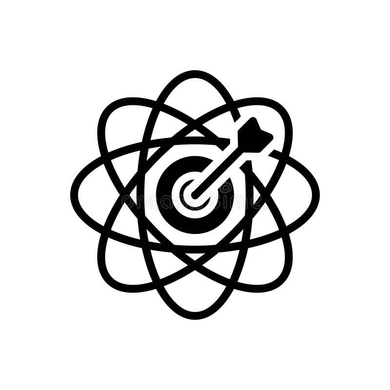 Black Solid Icon for Relevance, Relevancy and Target Stock Vector ...