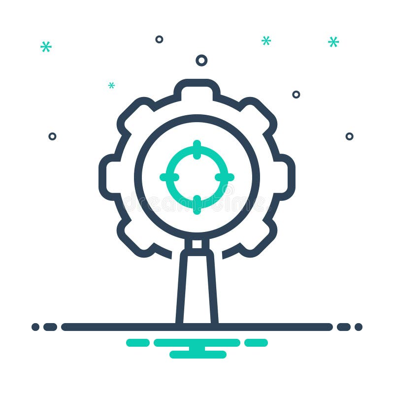 Mix Icon for Relevant, Episodic and Pertinent Stock Illustration ...