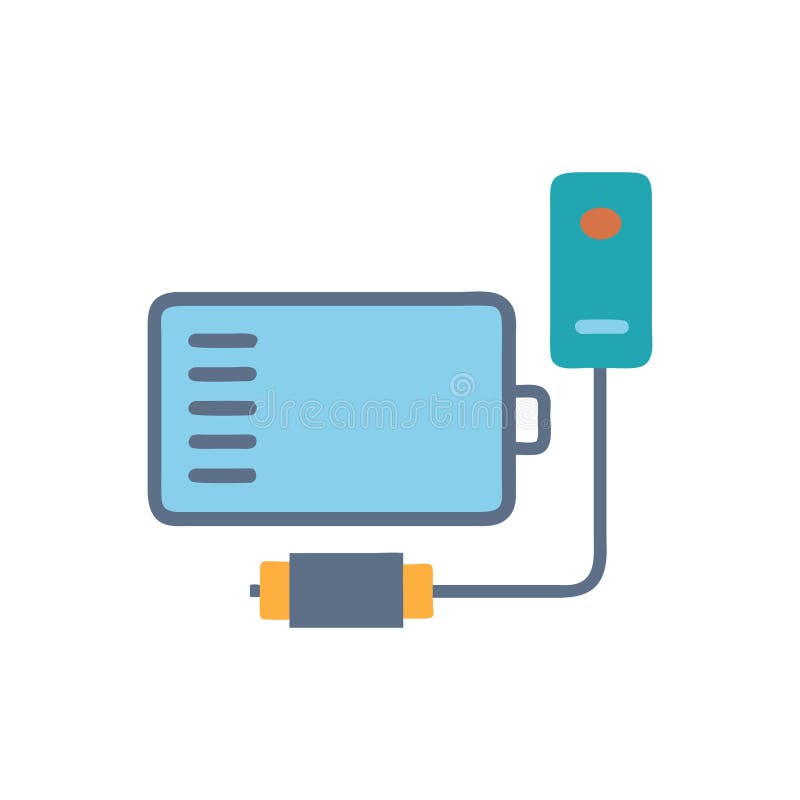 Icon of Reliable Battery Backup for Power Supply Stock Illustration ...