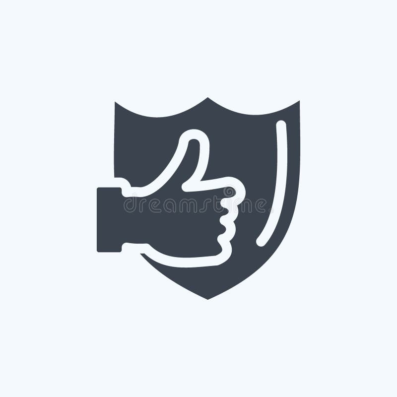 Icon Reliable. Suitable for Feedback Symbol. Glyph Style. Simple Design ...