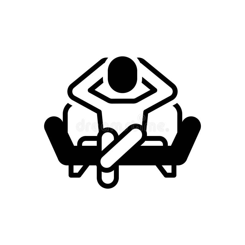 Mix Icon for Relief, Repose and Support Stock Illustration ...