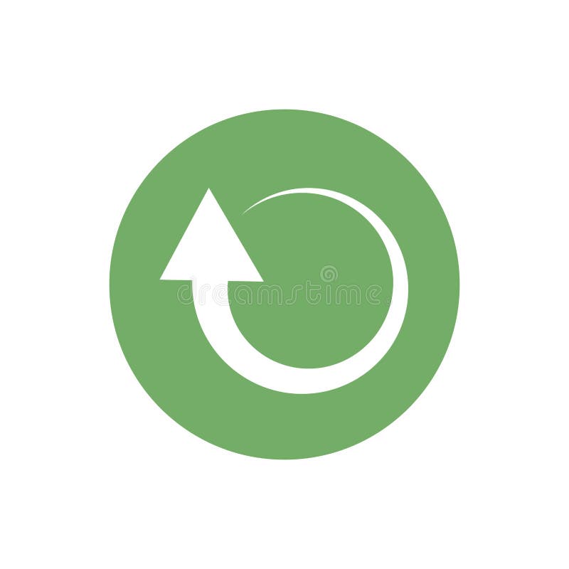 Icon of Reload Arrow in Color Circle Stock Vector - Illustration of ...