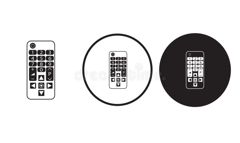 Icon Remote Control Black Outline Logo for Web Site Design and Mobile ...
