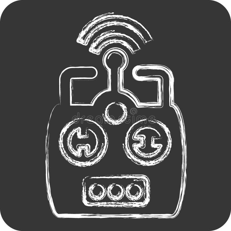 Icon Remote Control. Related To Drone Symbol. Chalk Style. Simple ...