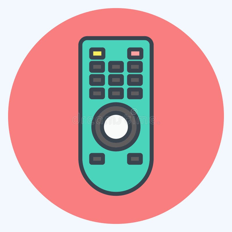 Icon Remote. Suitable for Home Symbol. Color Mate Style. Simple Design ...