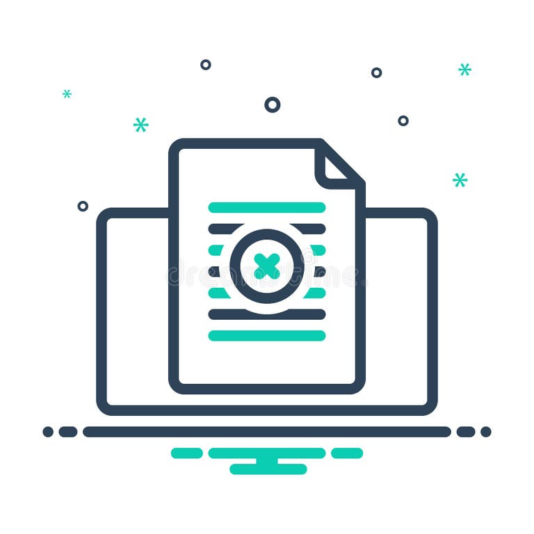 Mix Icon for Removed, Deflected and Shelved Stock Vector - Illustration ...