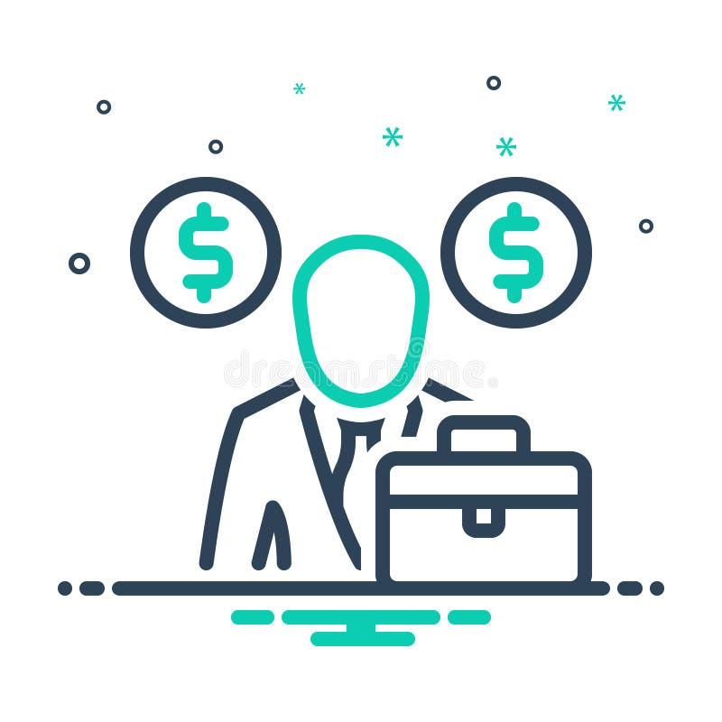 Mix Icon for Rep, Saleman and Representative Stock Vector ...