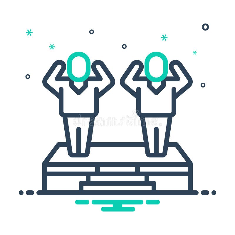 Mix Icon for Replica, Replication and Genetic Stock Illustration ...