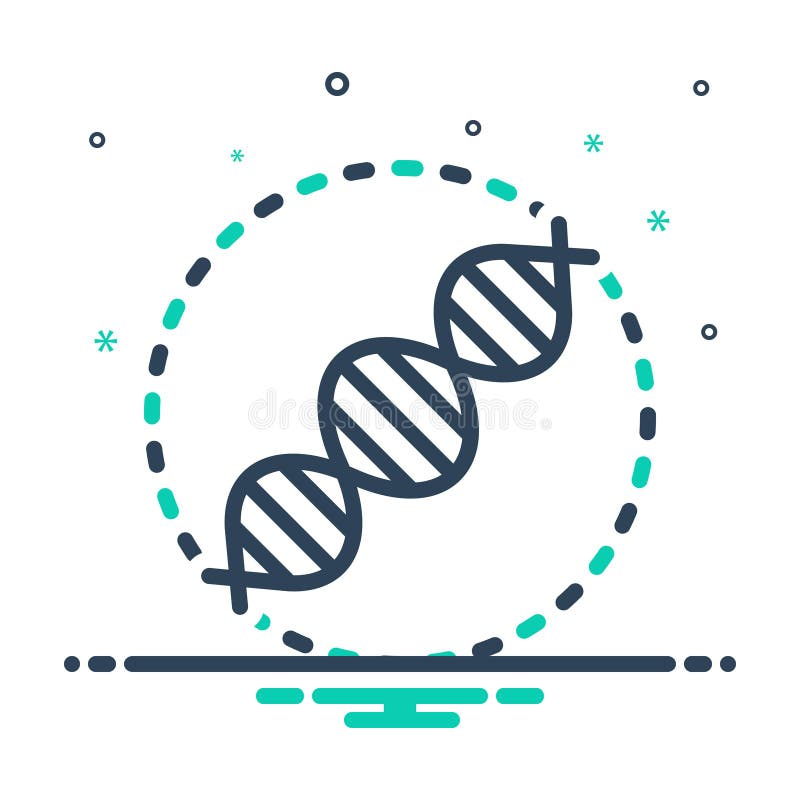 Mix Icon for Replication, Reproduction and Dna Stock Illustration ...