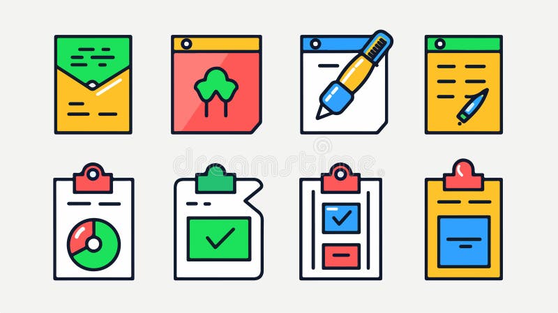 Professional Report Card Assessment Icon for Evaluation Concept Stock ...