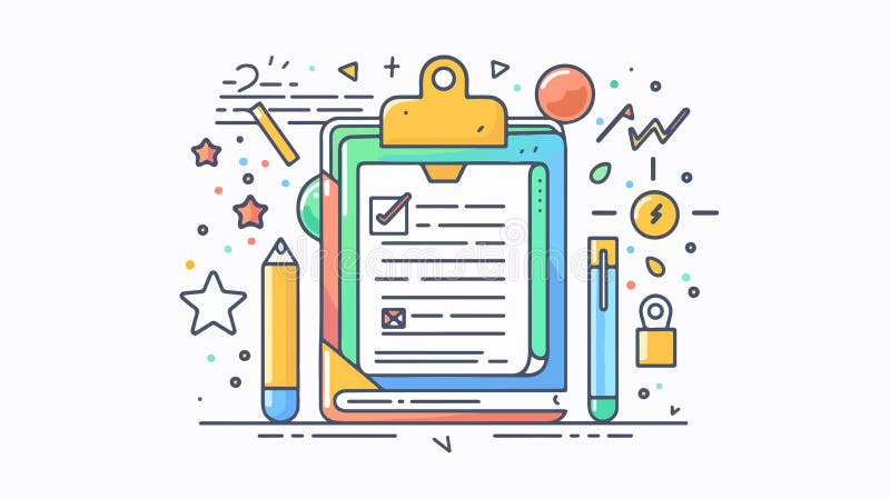 Professional Report Card Icon for Assessment Purposes Stock Vector ...