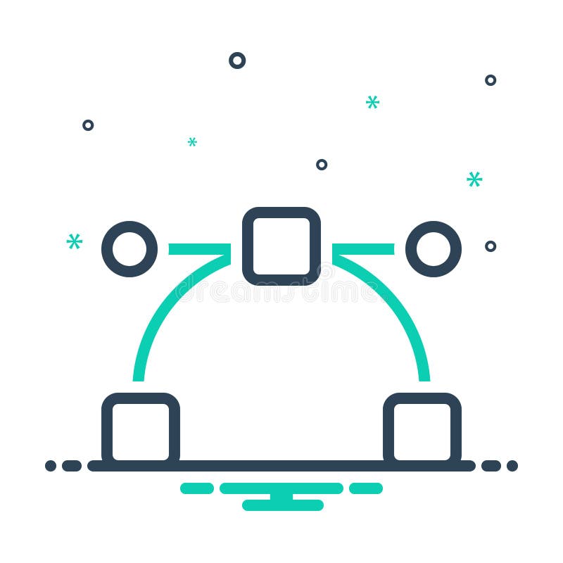 Mix Icon for Represent, Pen and Tool Stock Vector - Illustration of ...