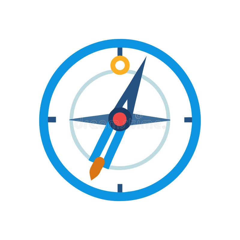 Compass Tool Design Icon for Accurate Measurement Stock Illustration ...