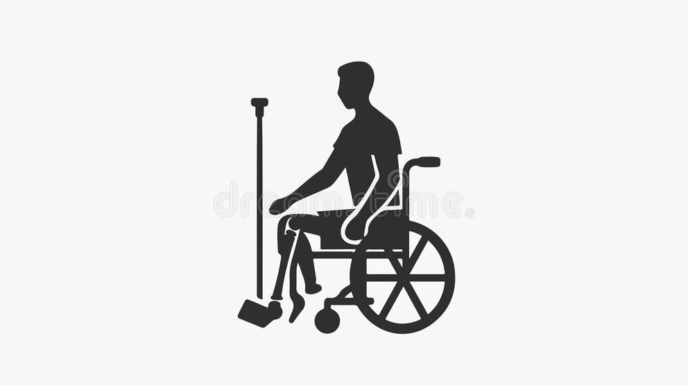 Empowerment through Representation: Amputee Icon Symbolizing Disability ...