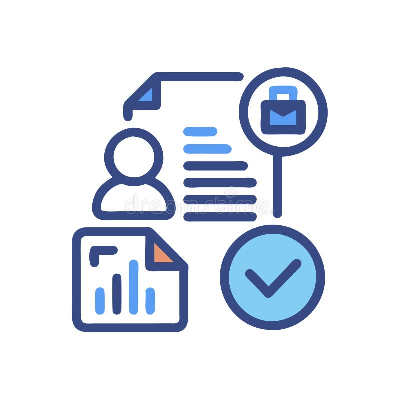 Corporate Communications Assessment Icon Stock Vector - Illustration of ...